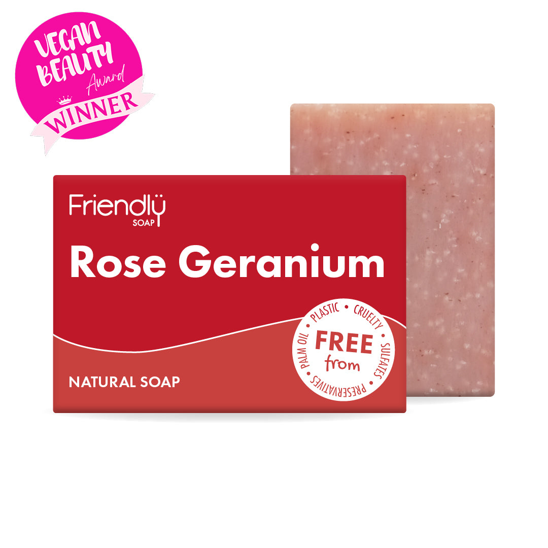 Natural Soap Bar - Rose Geranium | Friendly Soap